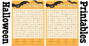 Free Printable Halloween Games and Activities - Find a Free Printable