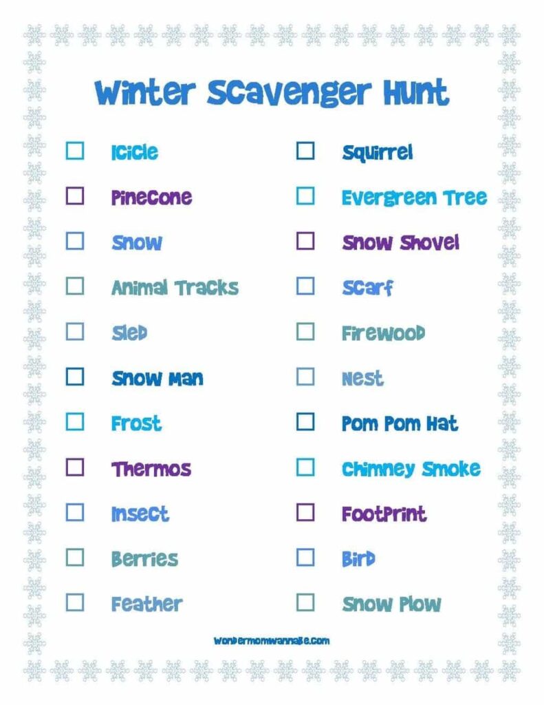 Free Snow Day Activities Printables - Find a Free Printable