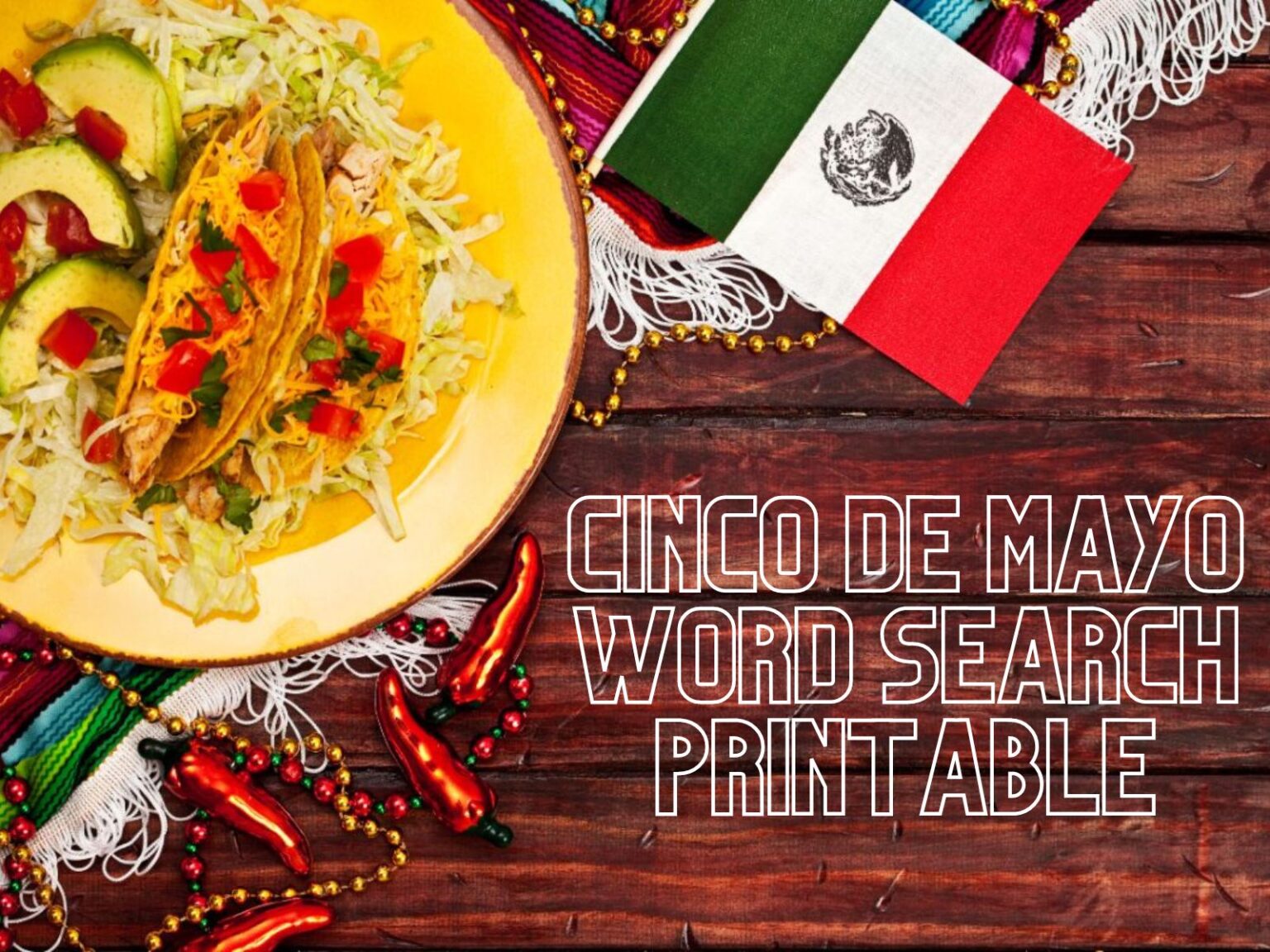 Cinco de Mayo Word Search Free Printable Puzzle - Find a Free Printable