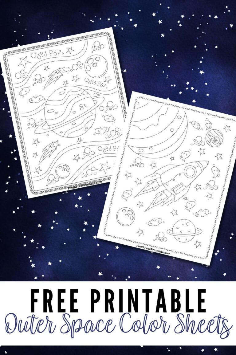 Free Printable Outer Space Coloring Pages for Kids - Find a Free Printable
