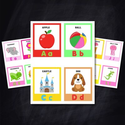 Free Printable A to Z Alphabet Flash Cards for Kids - Find a Free Printable