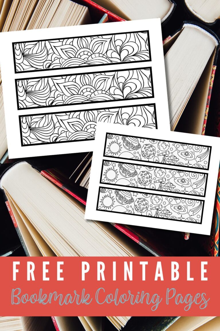 Free Printable Bookmark Coloring Pages - Find a Free Printable