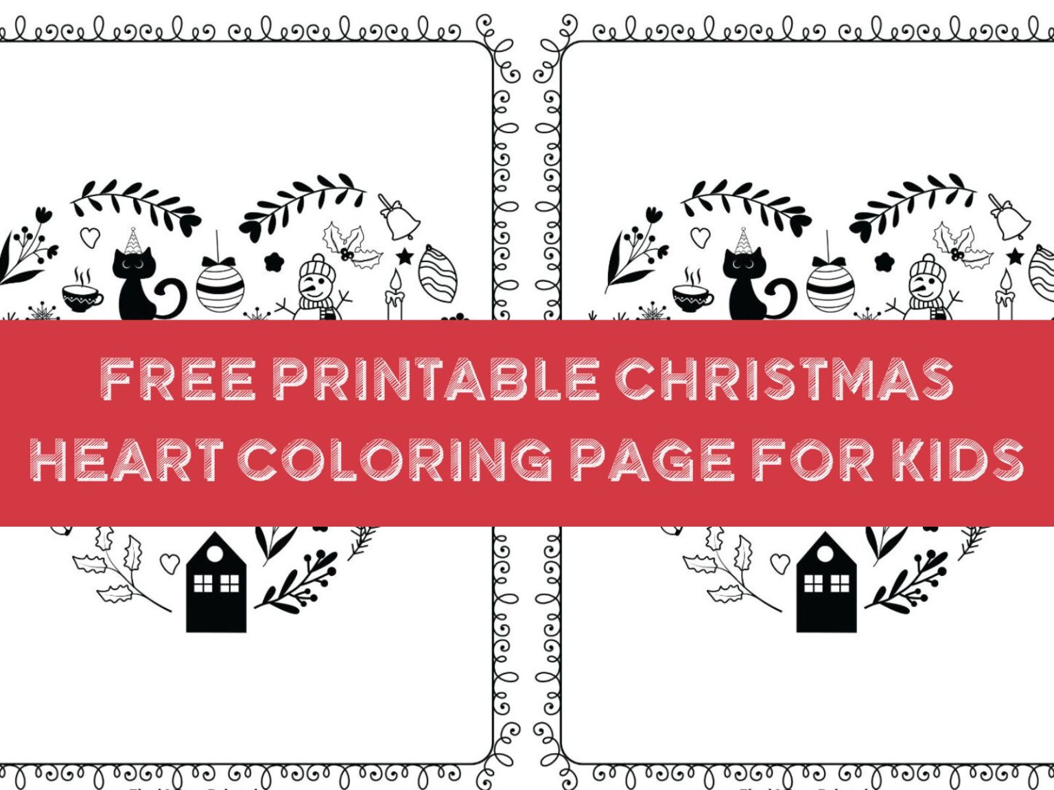 Free Printable Christmas Heart Coloring Page for Kids - Find a Free ...