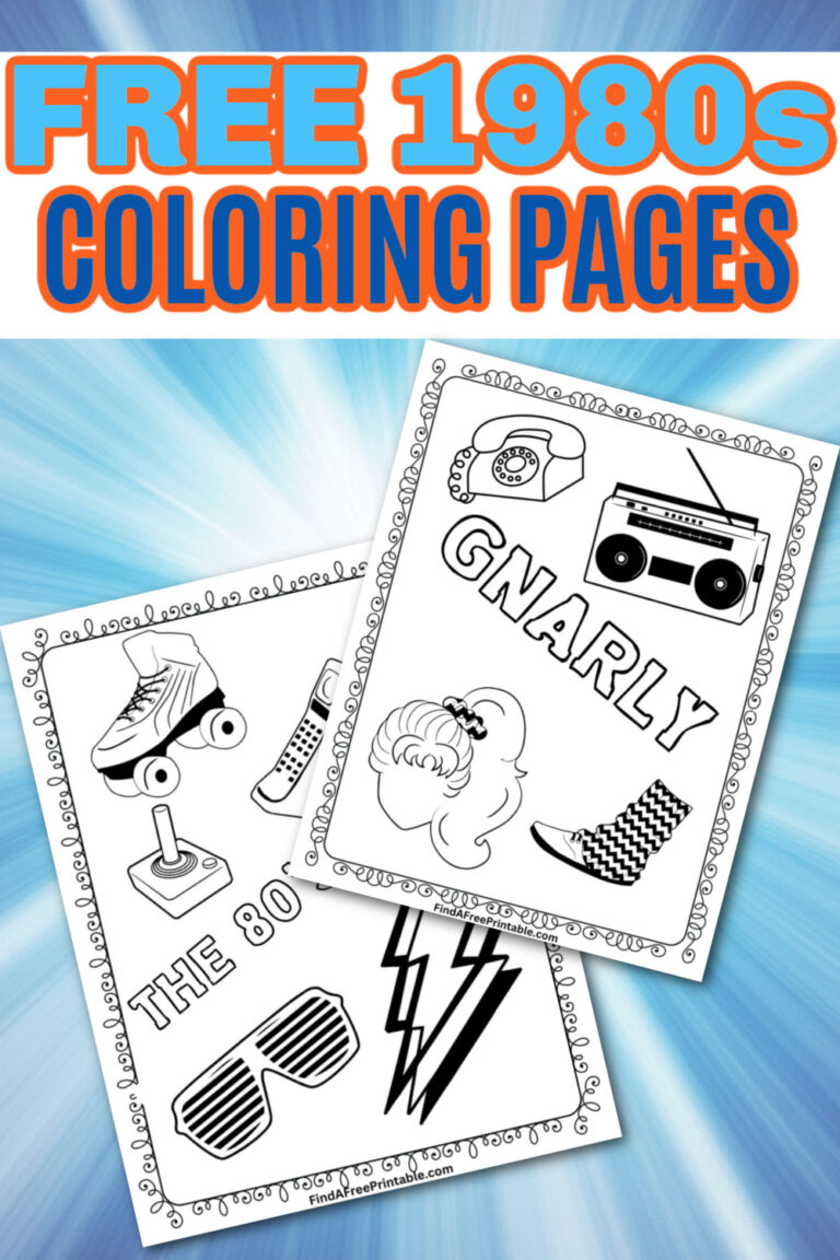 80's-coloring-pages-5 - Find a Free Printable