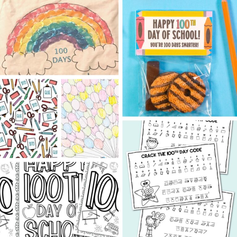 100th Day of School Free Printables and Ideas - Find a Free Printable