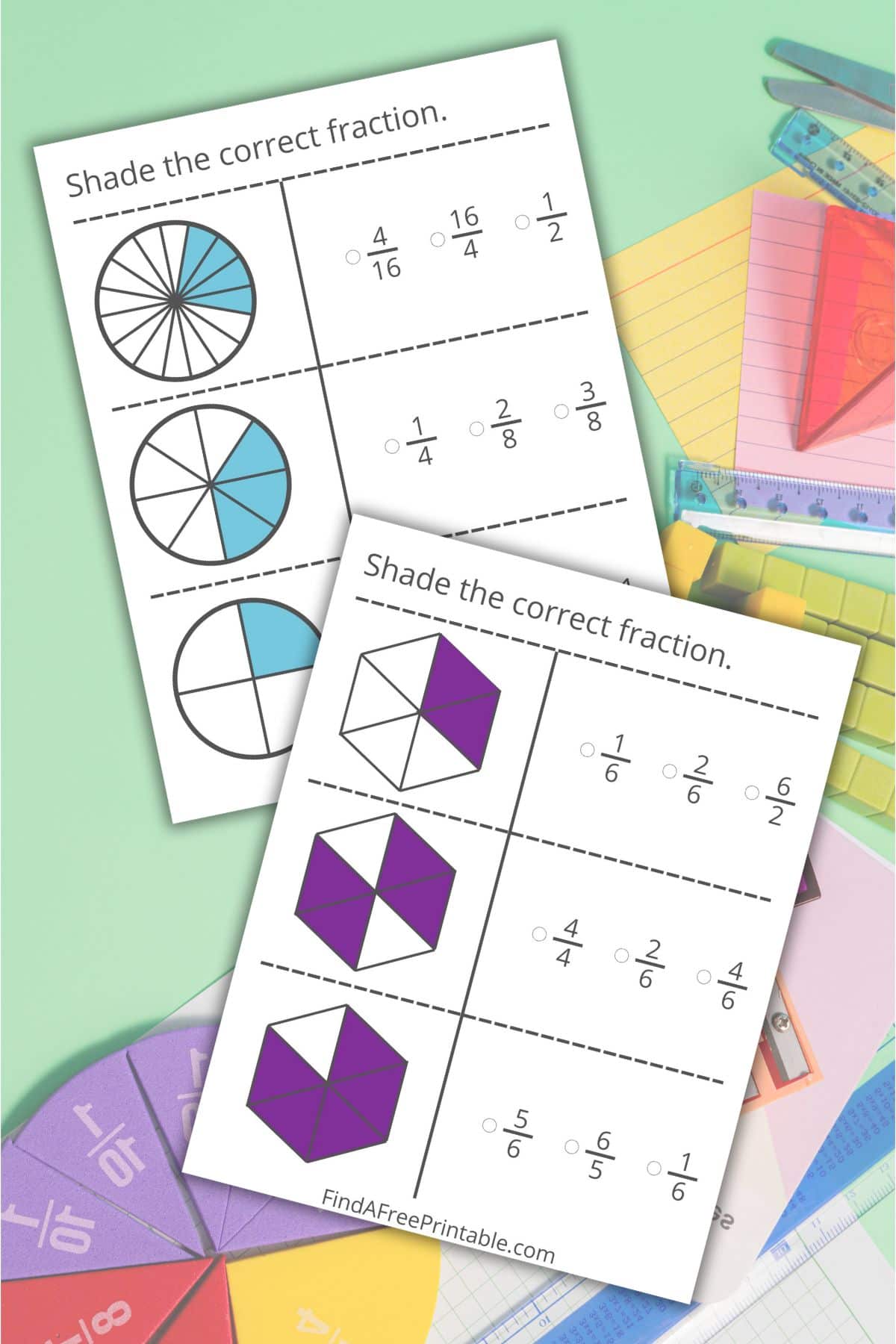 FREE PRINTABLE 2ND GRADE FRACTION WORKSHEETS - Find a Free Printable