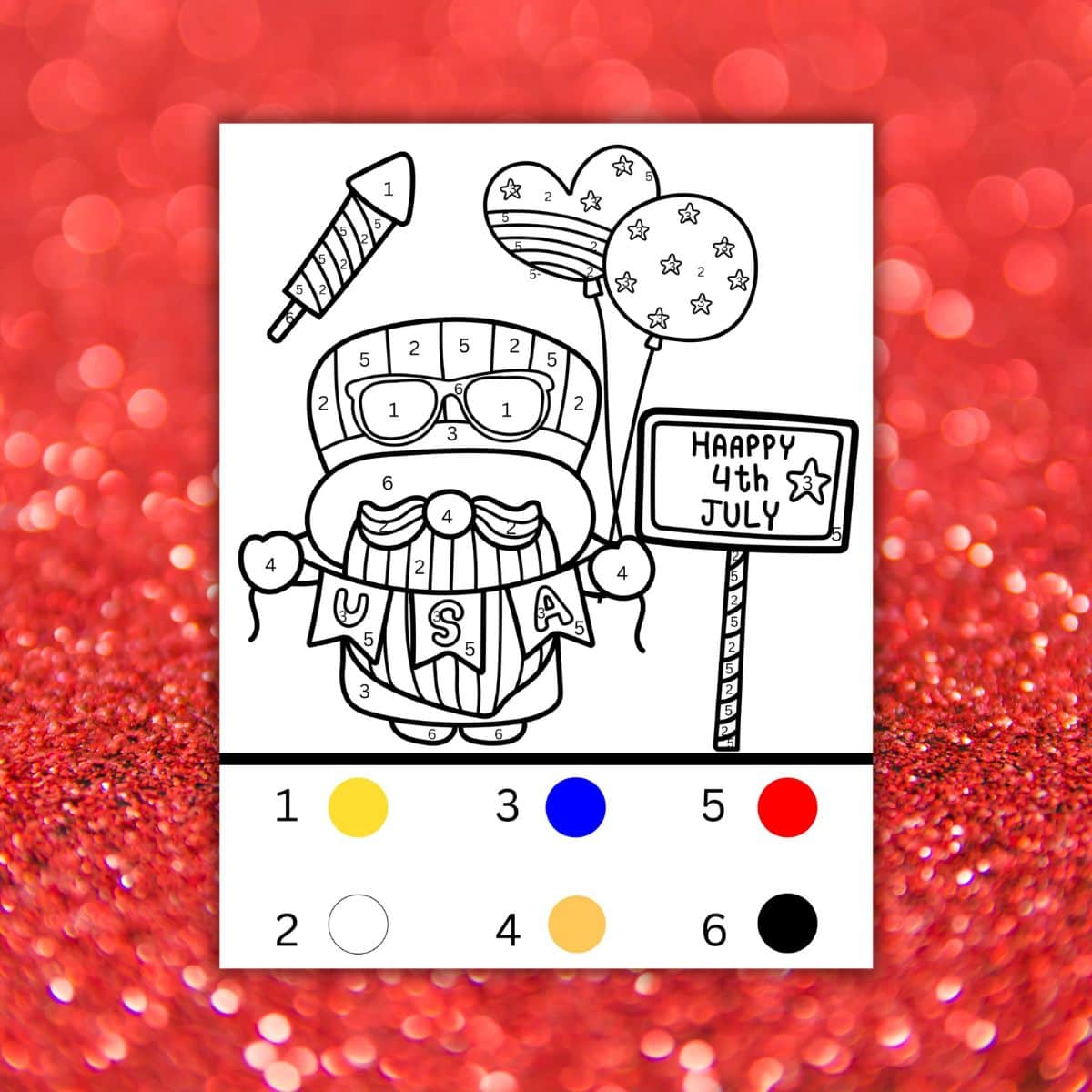 FREE 4TH OF JULY COLOR BY NUMBER WORKSHEET PRINTABLE - Find a Free ...