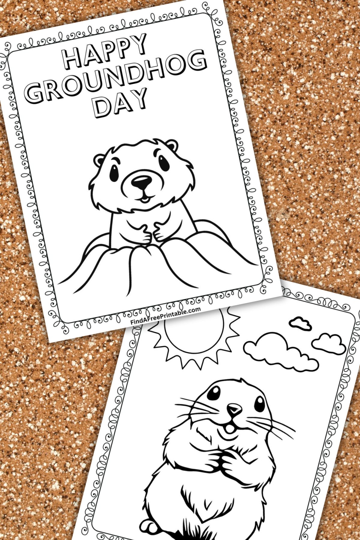 FREE PRINTABLE GROUNDHOG DAY COLORING PAGES - Find a Free Printable
