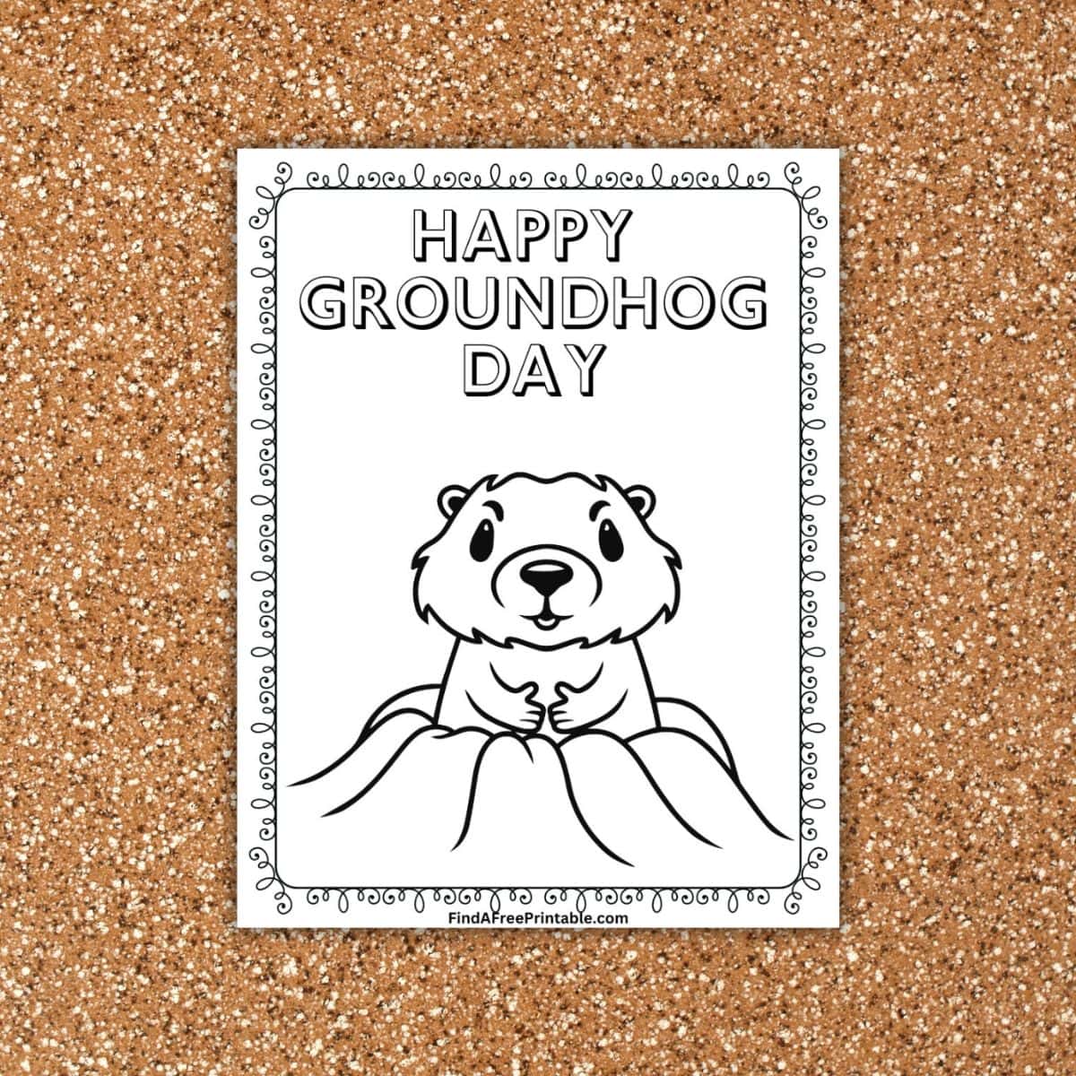 FREE PRINTABLE GROUNDHOG DAY COLORING PAGES - Find a Free Printable