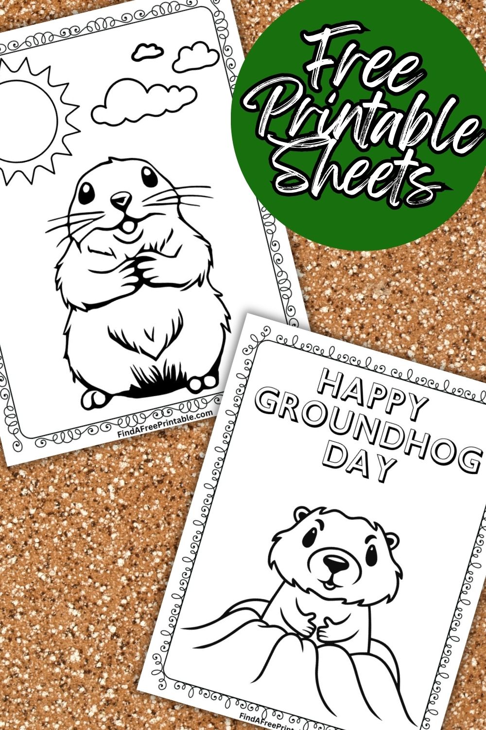 FREE PRINTABLE GROUNDHOG DAY COLORING PAGES - Find a Free Printable