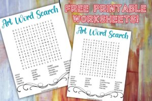 FREE ART WORD SEARCH PUZZLE PRINTABLE - Find a Free Printable