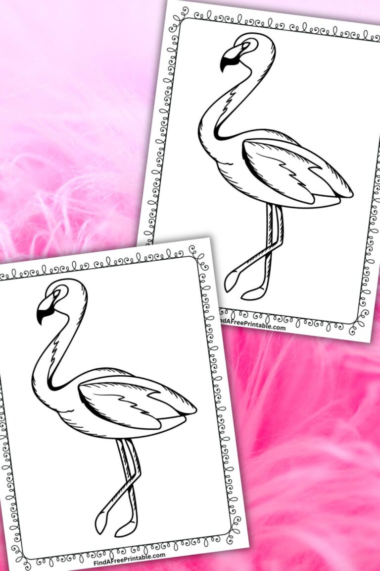 FREE PRINTABLE FLAMINGO TEMPLATE - Find a Free Printable
