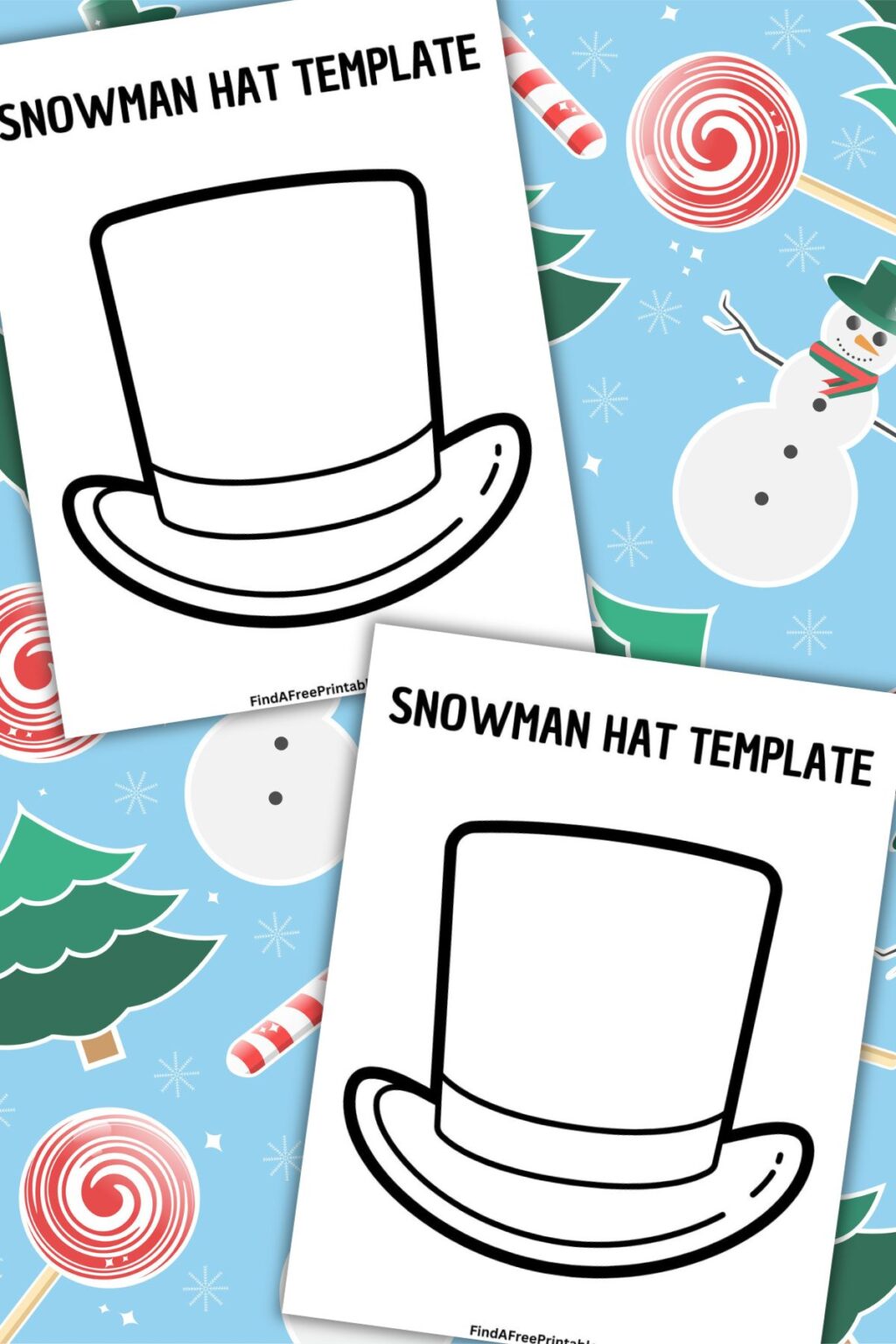 FREE PRINTABLE SNOWMAN HAT TEMPLATE FOR KIDS CRAFTS - Find a Free Printable