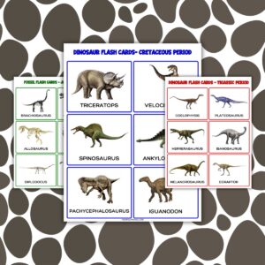 Free Printable Fun Educational Dinosaur Flash Cards - Find a Free Printable