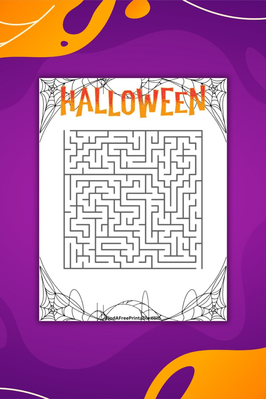 Free Halloween Maze for Kids - Find a Free Printable