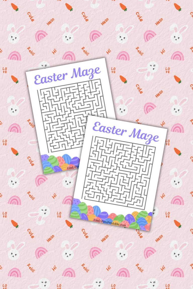 Free Printable Easter Maze for Kids - Find a Free Printable